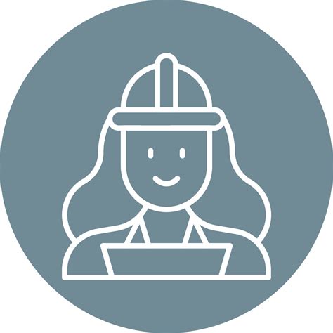 Qa Engineer Female Line Circle Background Icon Vector Art At Vecteezy