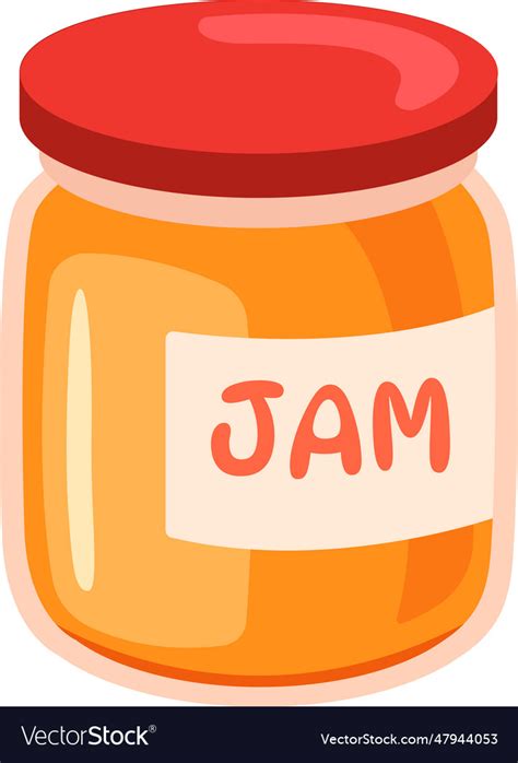 Jar Of Jam Royalty Free Vector Image VectorStock