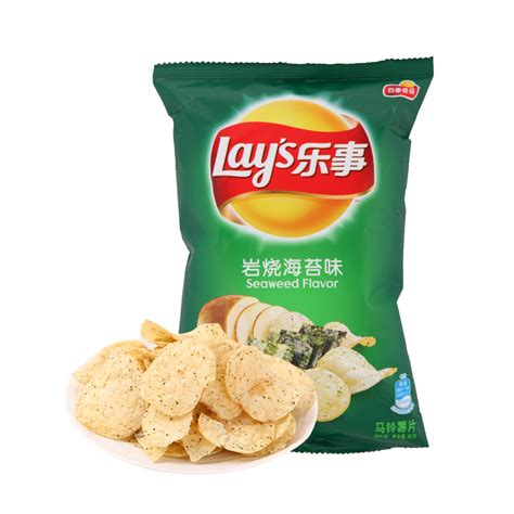 薯片海苔海苔味薯片乐吧薯片海苔味50g大山谷图库