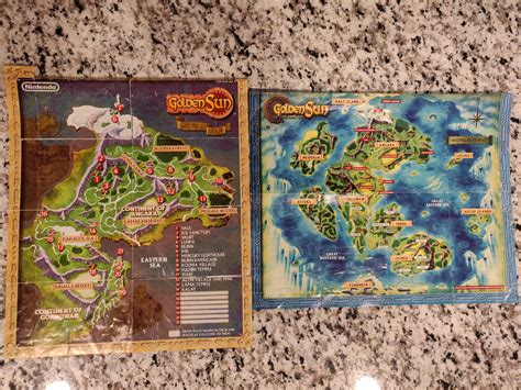 World Map Golden Sun Dark Dawn