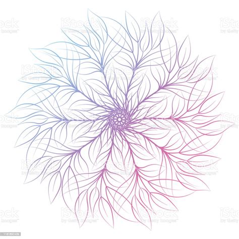 만다라 흰색 배경에 고립 된 둥근 꽃 장식 장식 디자인 요소 색칠 하기 책에 대 한 개요 벡터 그림 T 셔츠 및 기타 항목에 인쇄 0명에 대한 스톡 벡터 아트 및 기타