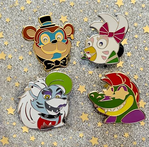 Fnaf Security Breach Enamel Pins Free Sticker Etsy