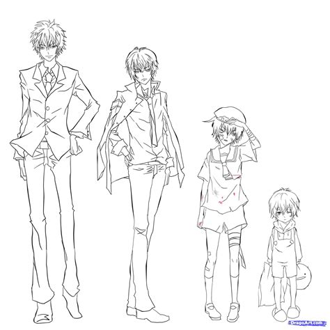 How To Sketch An Anime Boy Step By Step Anime People Anime Draw