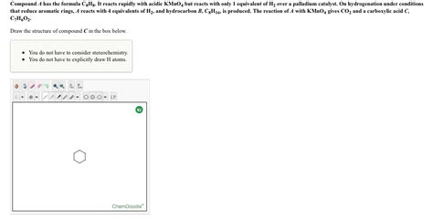 Solved Compound A Has The Formula C 8h 8 It Reacts Rapidly