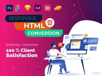 PSD XD FIGMA Sketch To Responsive HTML CSS Website Upwork