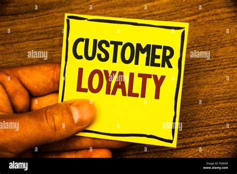 Word Writing Text Customer Loyalty Business Concept For Client Satisfaction Long Term Relation