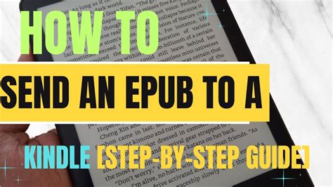 How To Send An Epub To A Kindle Step By Step Guide Youtube