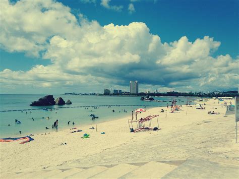 Araha Beach Park Chatan Chō Okinawa Japan Onna Okinawa Beach