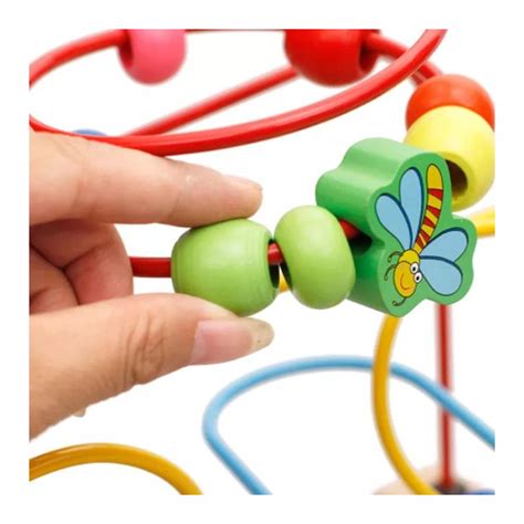 Образователна игра Alessandro Design Montessori Многофункционален лабиринт с насекоми Дърво