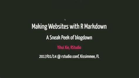 Making Websites With R Posit