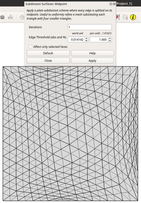 Meshlab Tin Upsampling Stack Overflow