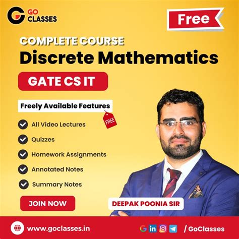 Go Classes On Linkedin Free Discretemathematics Freecourse Gatecse