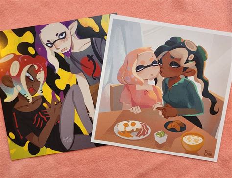 Splatoon Square Art Prints Etsy