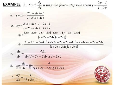 Ppt The Derivative And Differentiation Of Algebraic Functions Powerpoint Presentation Id 5582064