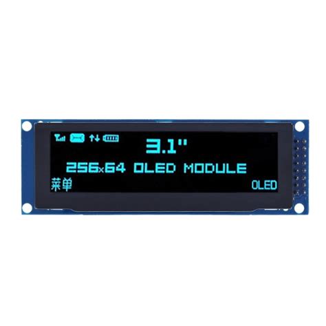 31 Inch 256x64 Spi Oled Display Ssd1322 For Arduino Raspberry Pi Es