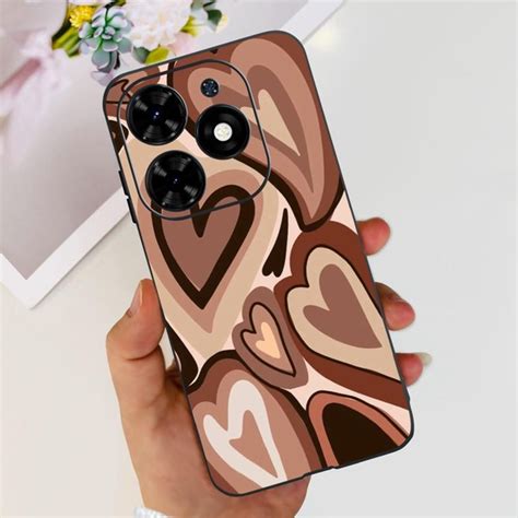 Для чехла Tecno Spark Go 2024 Bg6 Эстетичный Модный милый мультяшный рисунок противоударный