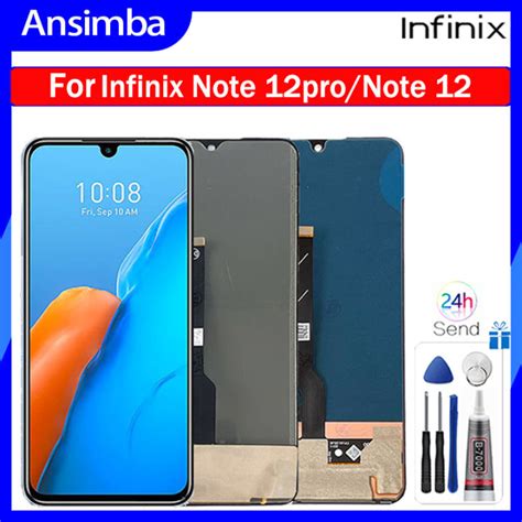 Ansimba Original 6 7 Inches AMOLED Screen For Infinix Note 12 2023 X676C Note 12 Pro X676B