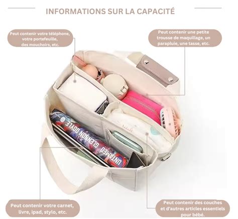 Sac Fourre Tout En Toile Avec Multiples Poches Shopsen