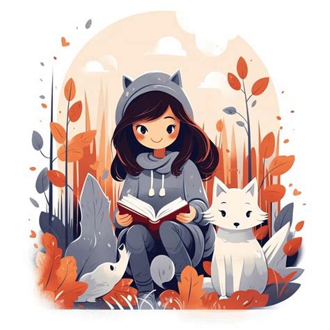 Premium Vector Girl Illustration