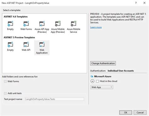 Missing Mvc Template In Visual Studio 2015 Stack Overflow