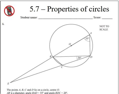 Maths Igcse Topic 05 07 Properties Of Circles 0607