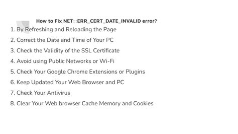 Ppt Net Err Cert Date Invalid Error Powerpoint Presentation Free Download Id 11482744