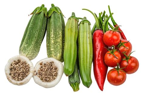 Premium Photo Assorted Vegetable Seeds On White Background Collection