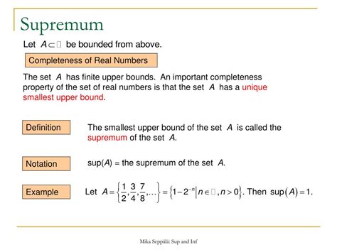 Ppt Supremum And Infimum Powerpoint Presentation Free Download Id6695834