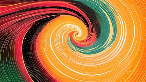 A Vibrant Swirl Of Colors Creating A Dynamic Abstract Design Stock Illustration Illustration