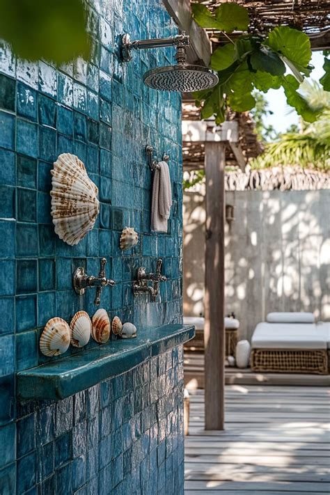 55 Beach Inspired Outdoor Shower Ideas Tropical Shower Beach Outdoor