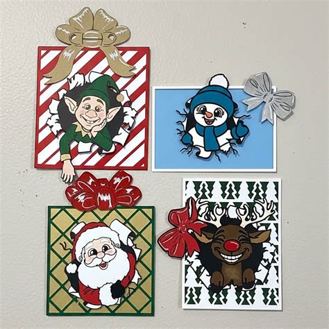 Santa Present Christmas Decor Glowforge Shop