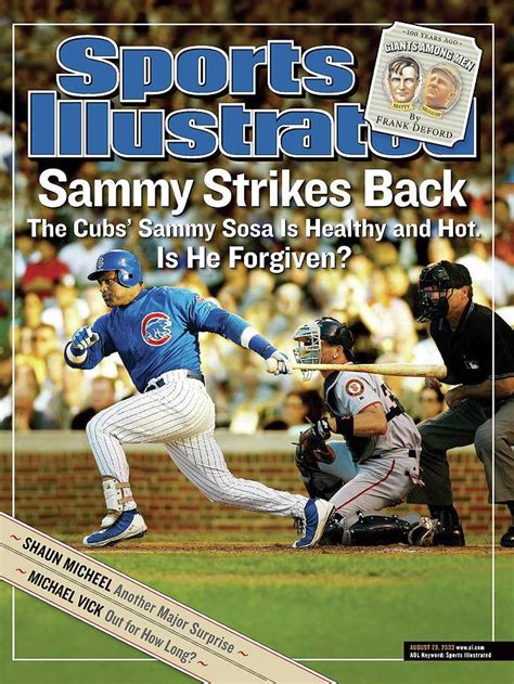 Photograph Sammy Strikes Back The Cubs Sammy Sosa Is Healthy And Hot Sports Illustrated Cover
