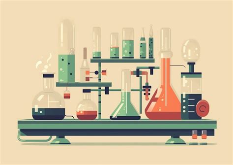 Premium Ai Image There Is A Science Lab With A Lot Of Glassware On The Table Generative Ai