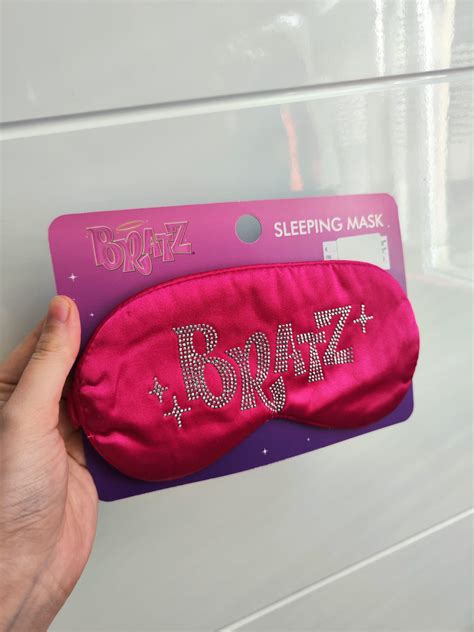 Bratz Hot Pink Satin Eye Mask Sleeping Mask Travel Mask Sleep Mask