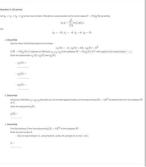 Solved Question Points Let Chegg Com