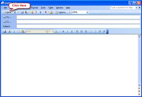 Creating New Message In Ms Outlook 2003