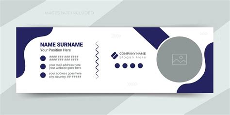 Clean And Simple Creative Email Signature Or Footer For Personal Social