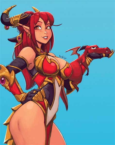 Alexstrasza Warcraft And 1 More Drawn By Raichiyo33 Danbooru