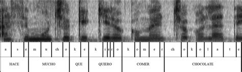1 Praat Boersma 2001 Spectrogram And Textgrid With The Spanish Phrase