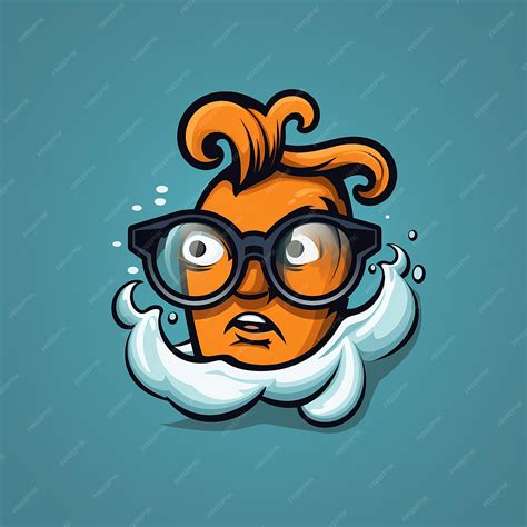 Premium Ai Image People Glasses Cartoon Logo