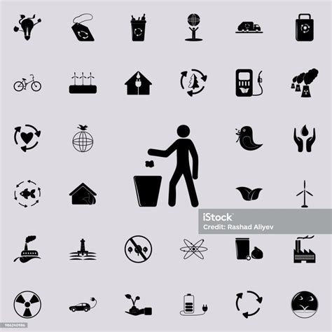 쓰레기 수 아이콘으로 쓰레기를 던져 생태 아이콘의 자세한 설정 합니다 프리미엄 품질 그래픽 디자인 부호입니다 웹사이트 웹 디자인