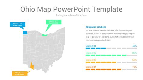 Ohio Map Powerpoint Template Ciloart