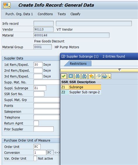 Vendor Sub Ranges Functionality SAP Community