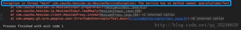 出现hessianserviceexception The Service Has No