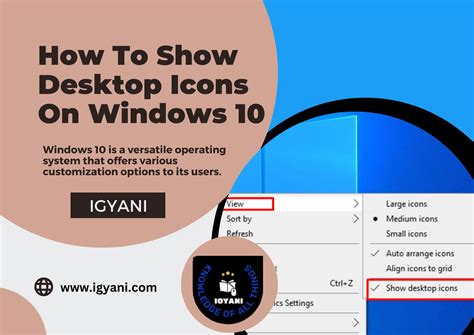 How To Show Desktop Icons On Windows Easy Steps Igyani