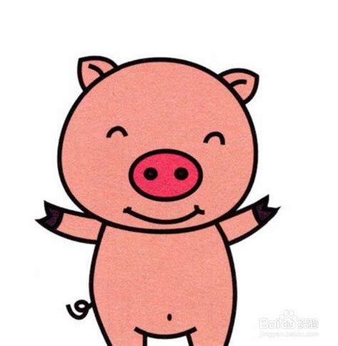 简笔画猪怎么画 简笔画猪怎么画可爱 画趣文库（我爱生活）