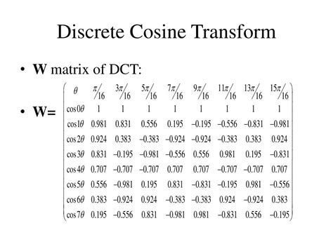 Ppt Image Transforms Of Image Compression Powerpoint Presentation