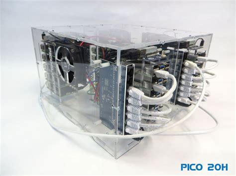 Pico 20 Raspberry Pi 5 Cluster Pi5 4gb Picocluster Desktop Datacenter