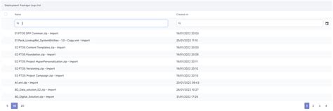 Deployment Package Logs