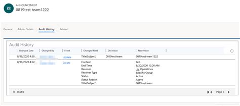 Dynamics 365 On Premises V9的uci界面下如何显示audit Historydynamics Ce Audit